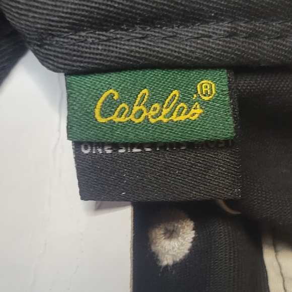 Cabela's | Accessories | Cabelas Signature Logo Hat Black With White ...